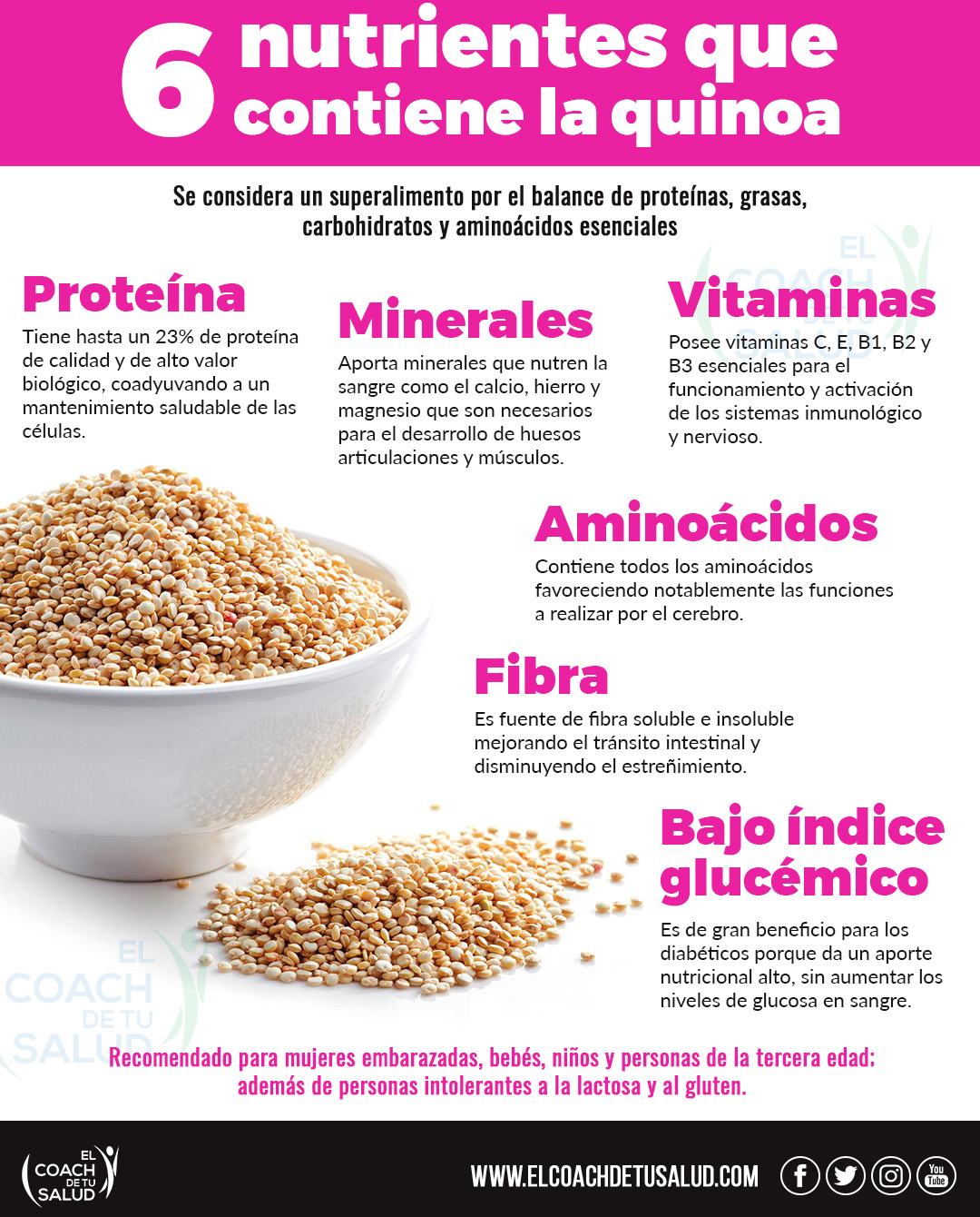 Beneficios de la quinoa para chicos y grandes – El Coach de tu Salud