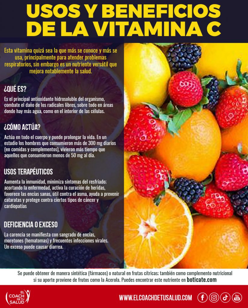 Vitamina C y su importancia en el organismo – El Coach de tu Salud